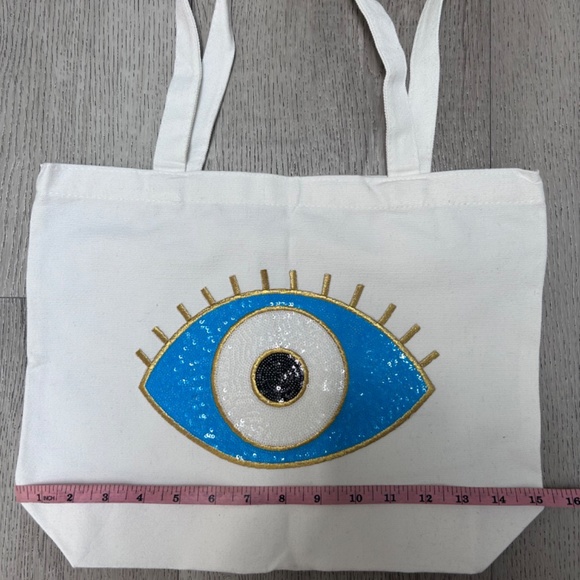 Bags | Brand New Custom Evil Eye Tote Bag Free Gift With Purchase ...